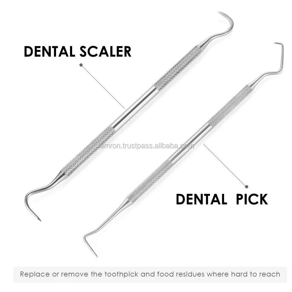 Dental Tools Kit With Mouth Mirror Tartar Scraper Dental Scalers ...