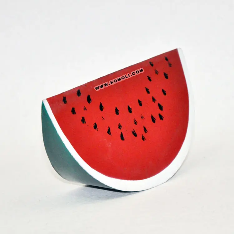 Customized Coin Bank - Handmade Watermelon Wood Carving