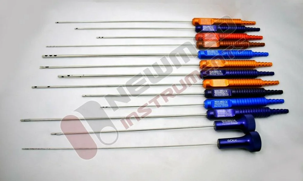 Lipofilling Liposuction Cannula Kit 13 Pcs Fixed Handle Full Body Fat ...