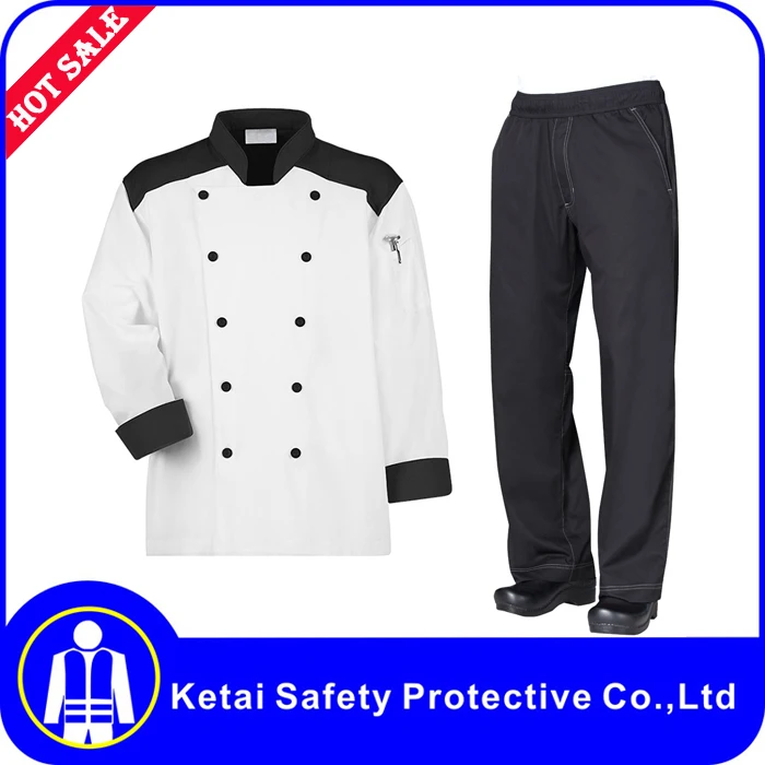 2018 New Design Black Hem Collar Cook Chef Coat Cook Uniform - Buy Cook ...