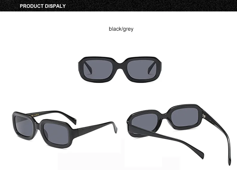 F98020 Thick Frame Sunglasses Retro Rectangle Sunglasses Custom Logo ...