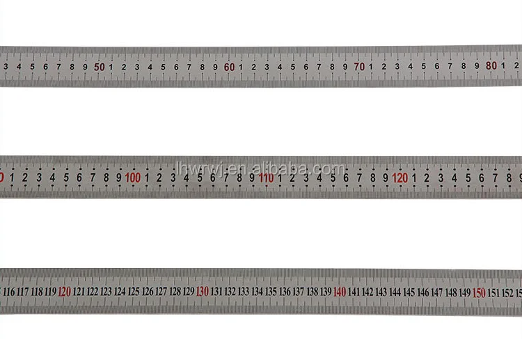 200cm 2000mm 2m 79 Inch Extra Long Etched Stainless Steel Metric Metal ...