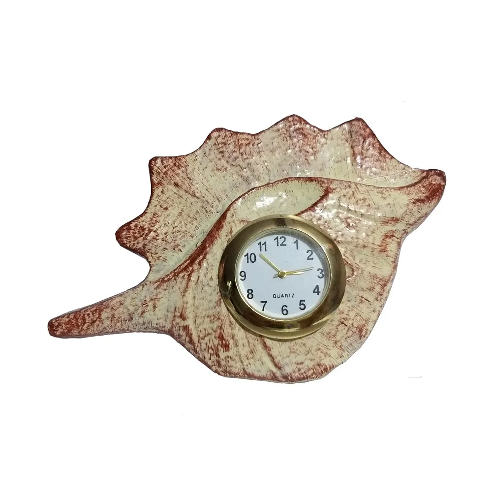 Sea Shell Clock Unique Design Clocks Metal Showpiece Item And Home ...