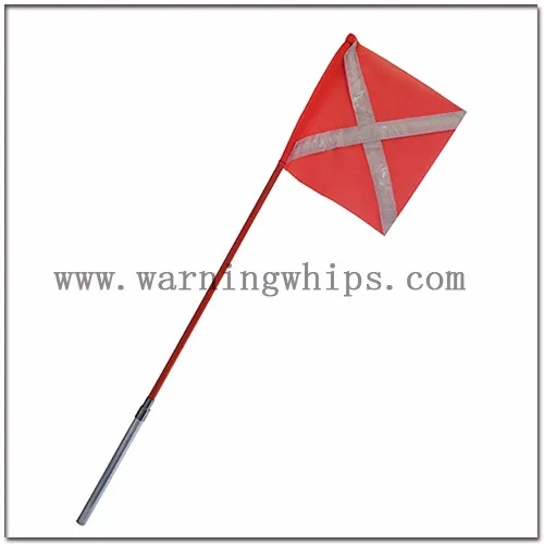 Safety Flagpole With Reflective Warning Flag For Mining Cars Safety ...
