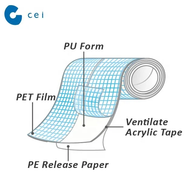 Self Adhesive Transparent Holographic Film for Wound Care