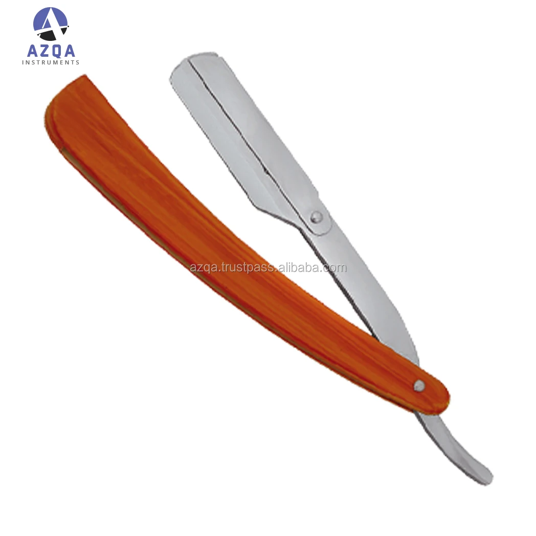 Stainless Steel Black Color Coated Barber Razor Saloon Personal Shaving ...