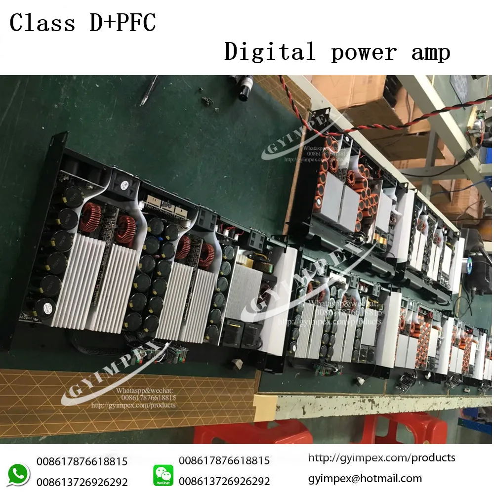 1u Light Weight Amplifier,4 Channel Class D Digital Power Amplifier ...