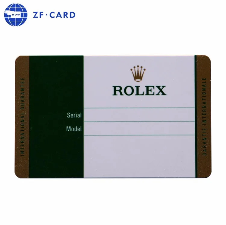 Tarjeta De Garantía De Reloj Rolex - Buy Reloj Rolex,Tarjeta De ...