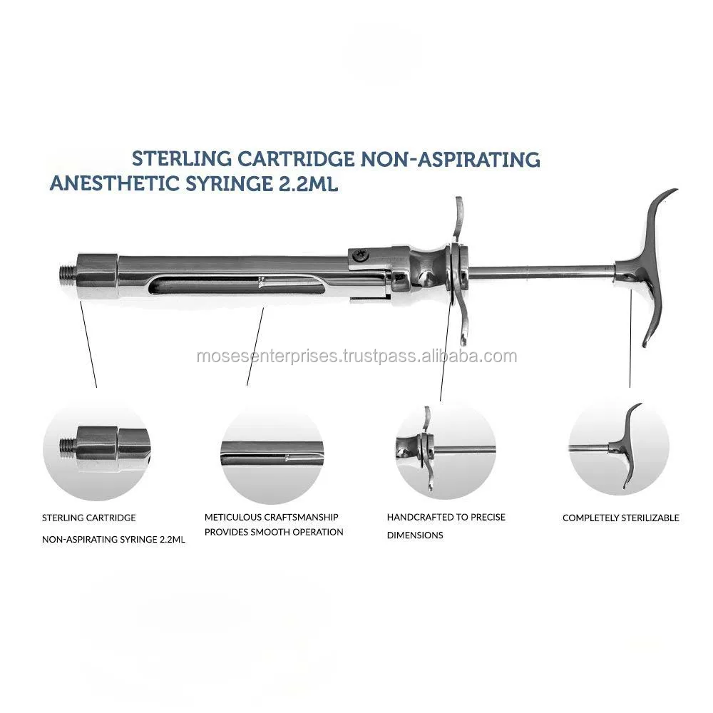 Self Aspirating Anesthetic Syringe - Buy Non-aspirating Syringe Dental ...