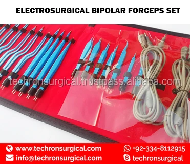 Electrosurgical Neurosurgery Reusable Bipolar Forceps Set - Buy Adson ...