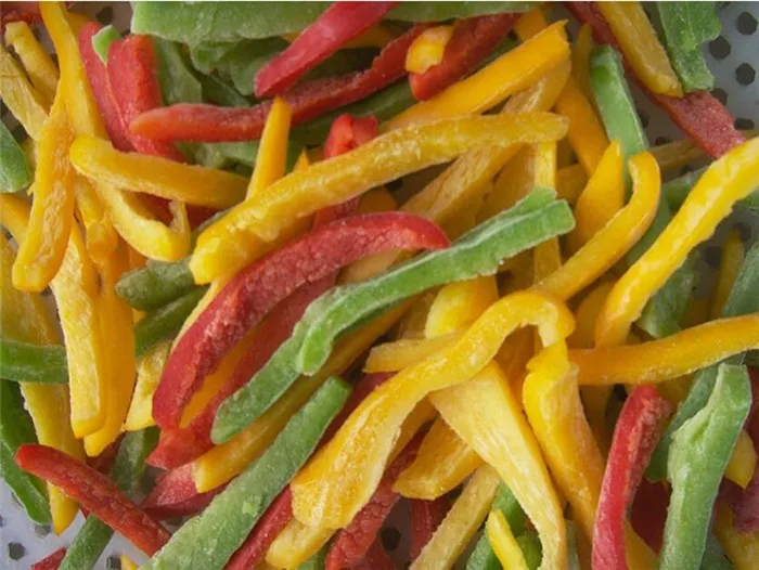 Dried Red and Yellow Bell Pepper Slices - Sweet Capsicum Cubes for Bulk ...