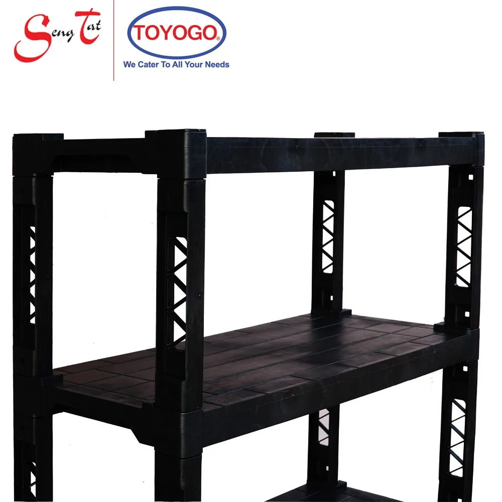 Durable Heavy Loading Heavy Duty Strong Plastic 4 Tiers Easy Install ...