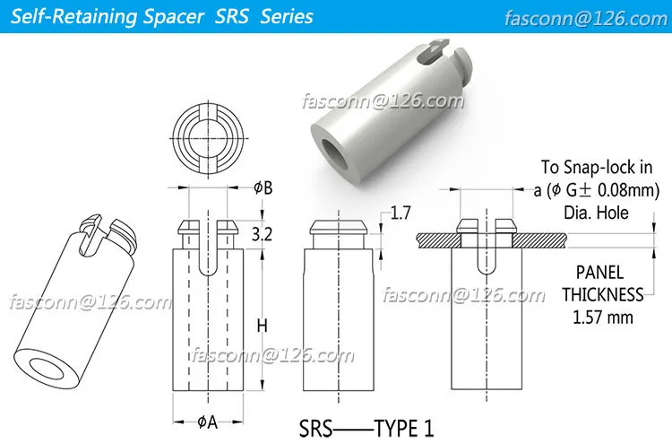 Nylon Standoffs & Self-Retaining Spacers for M3, M4 Support