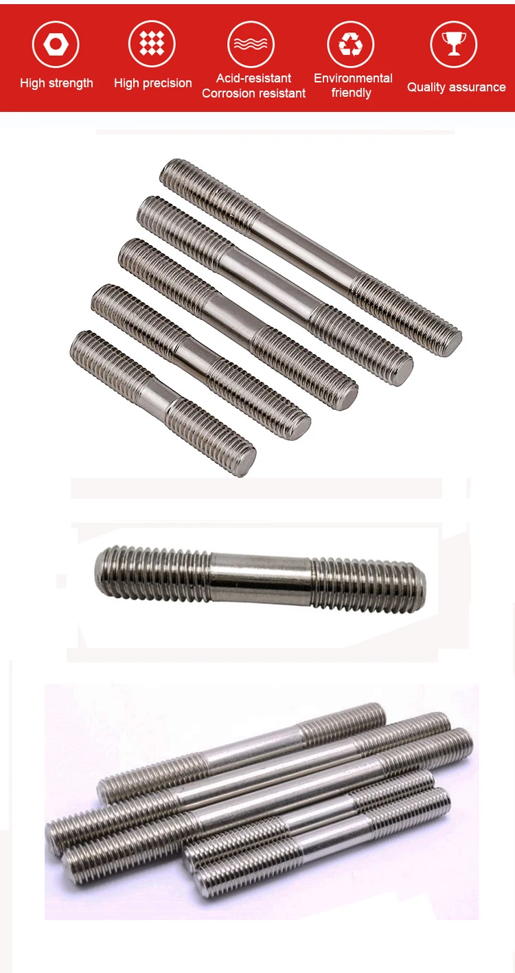 Ss 316 Stainless Steel Din 835 Metal Stud Bolt - Buy Ss316 Stud Bolt ...