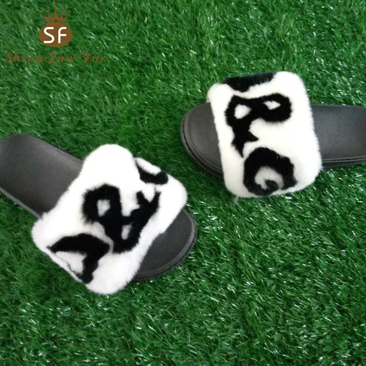 White Fur Slippers Wholesale | semashow.com
