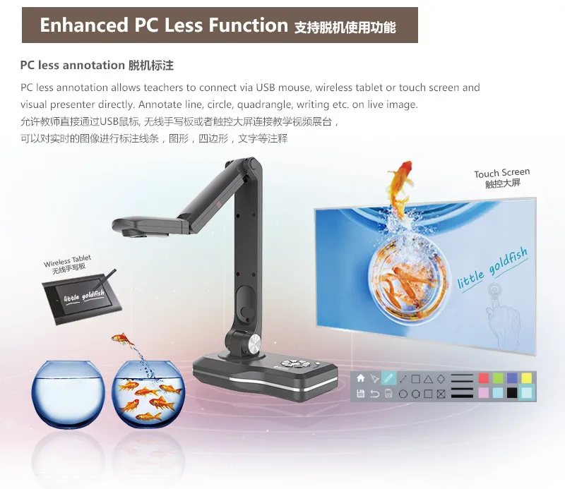 Digital Visualizer Visual Presenter Teaching Material Newest Model ...