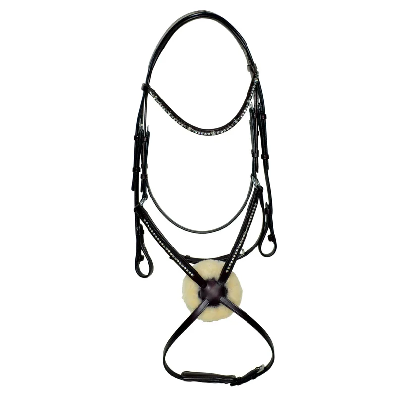 Cross Nose Band - Equestrian Accessories by DD Leather
