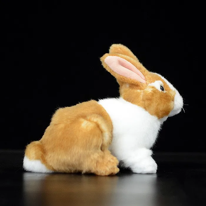 Stuffed Realistic Plush Emulational Bunny Lifelike Animal Long Ears ...
