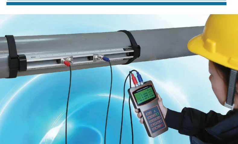 Low Price Portable Ultra Sonic Flowmeter/handheld Water Flow Meter ...