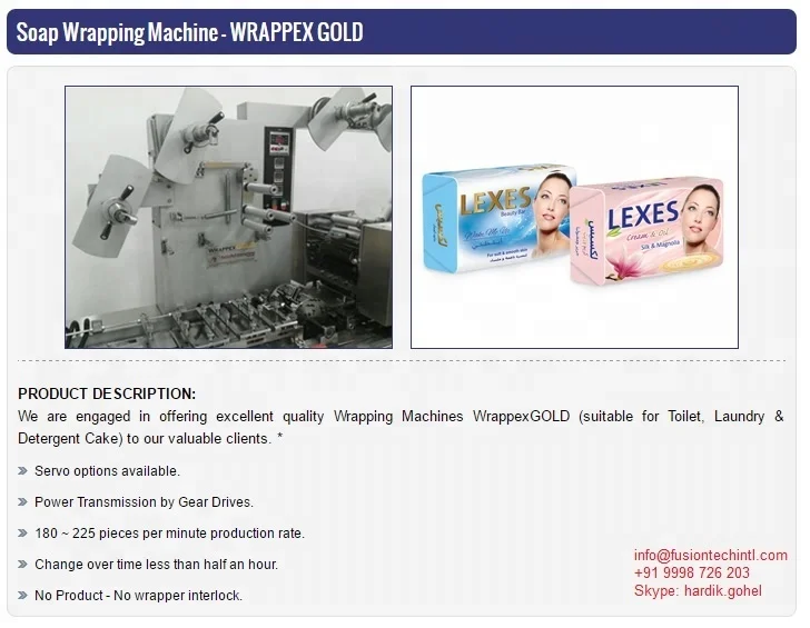 Hi-tech Soap Wrapping Machine - Buy Soap Packing Machine,Soap Wrapping ...