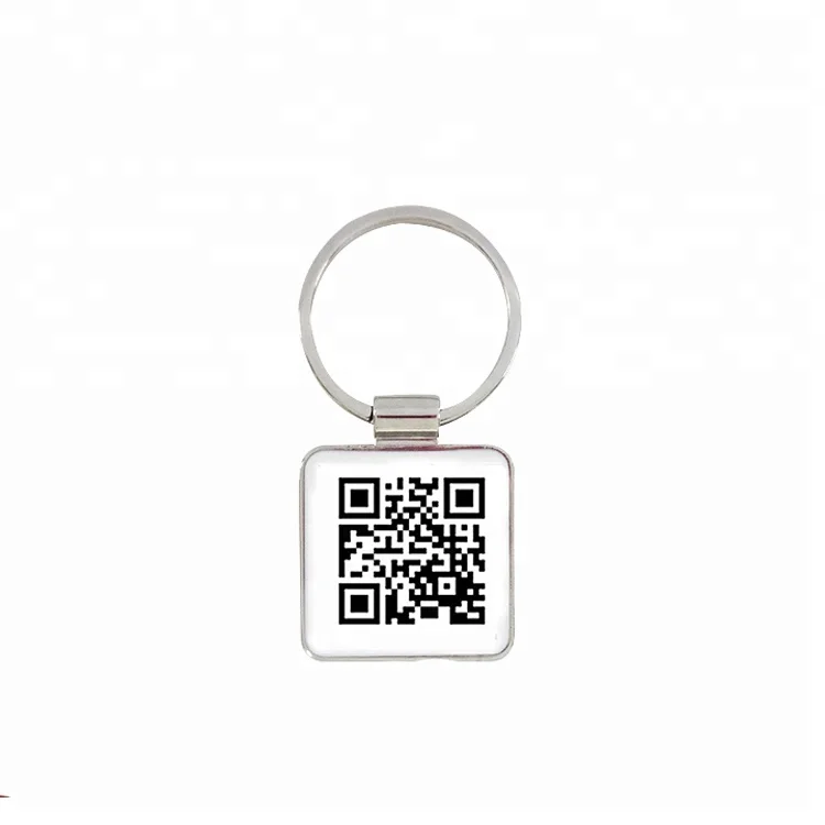 Custom Made Metal Qr Code Metal Keychain Wholesale Promotional Keychain ...