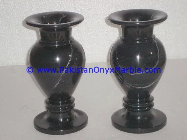 Polished Marble Stone/jet Black Marble Flower Vases - Buy Natural ...