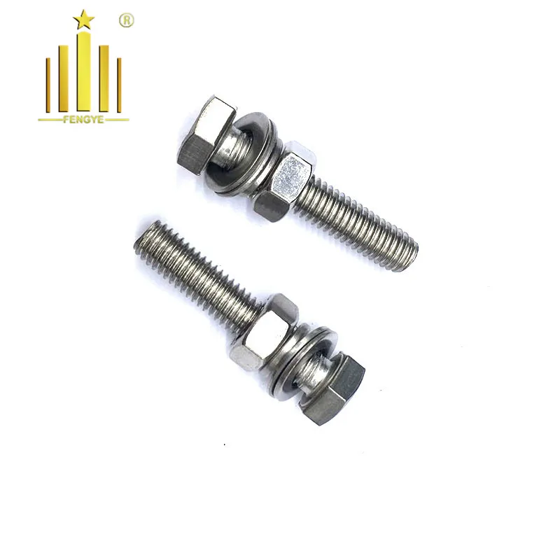Low Price 304 316 Stainless Steel Hex Bolt With Washer Attached - Buy ...