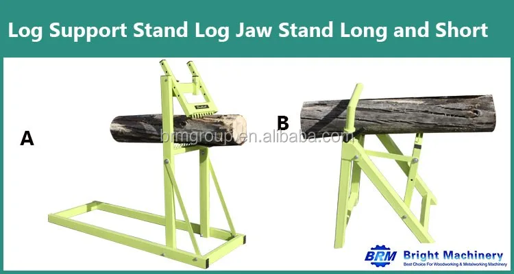 Heavy Duty Log Jaw Stand - Efficient Log Cutting Holder