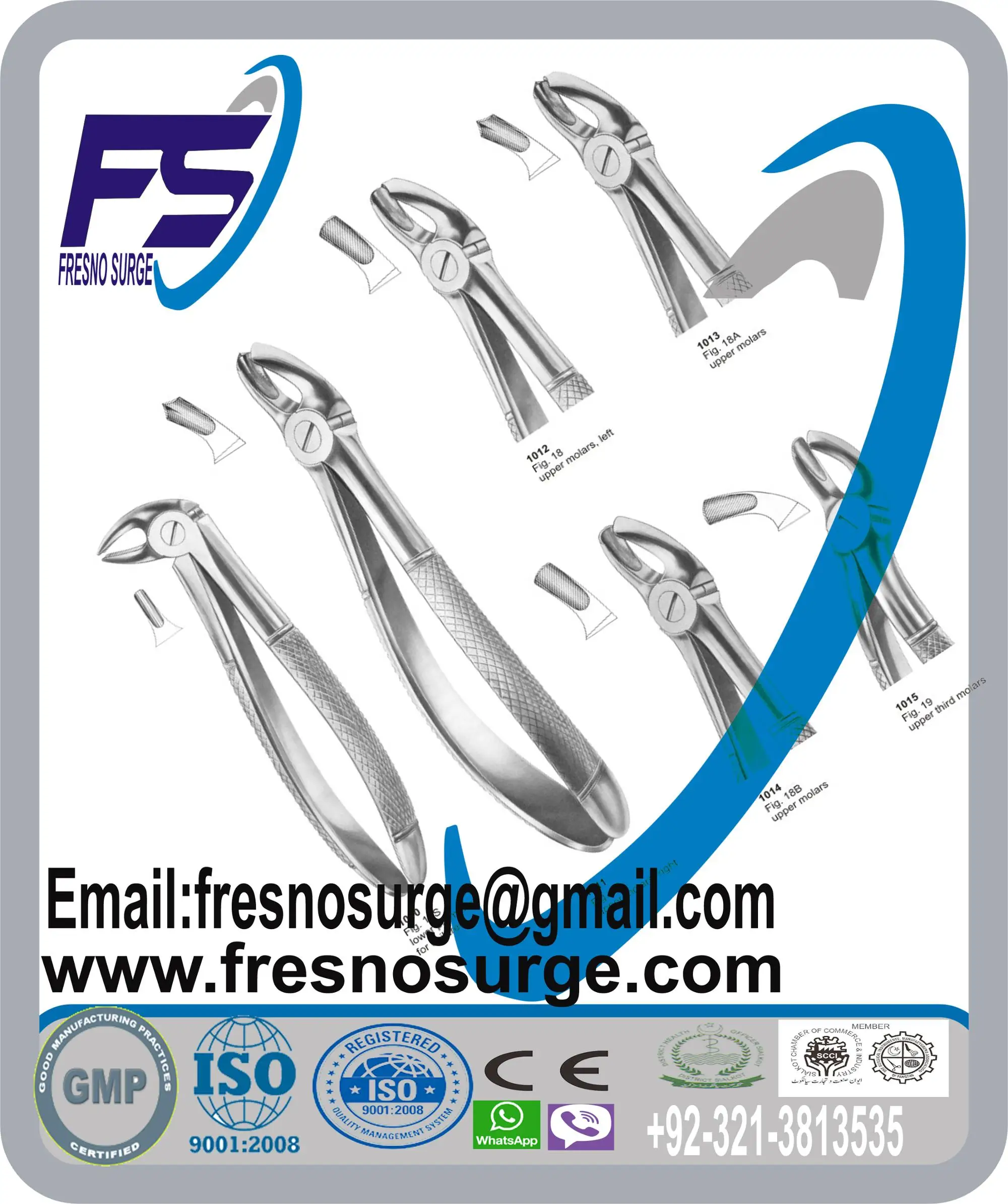Dental Extraction Forceps English Pattern Upper Molar Extracting ...