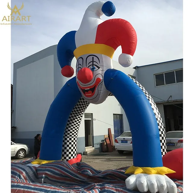 7m Giant Inflatable Cartoon Clown Arch,Inflatable Clown Mascot Arch ...
