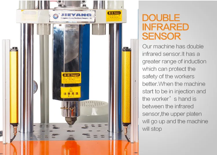 15 Ton Mini Vertical Manual Plastic Patch Cord Injection Molding ...