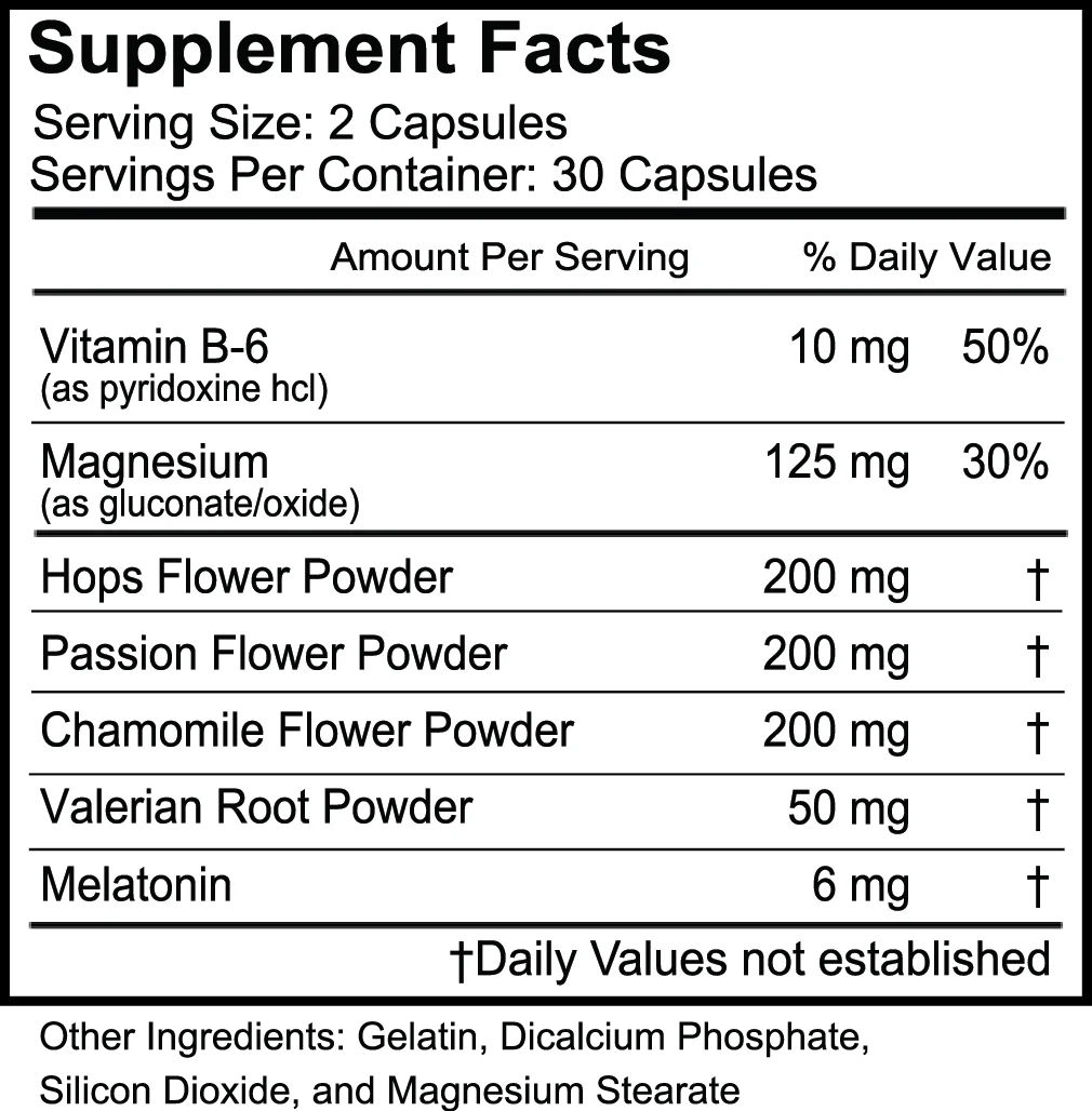 Private Label Sleep Formula Supplements Capsules - Buy Sleep Formula ...