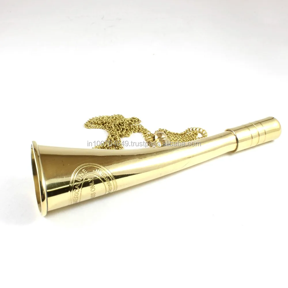 Brass Nautical Small Bigule Bugle - Gift & Sound Instrument