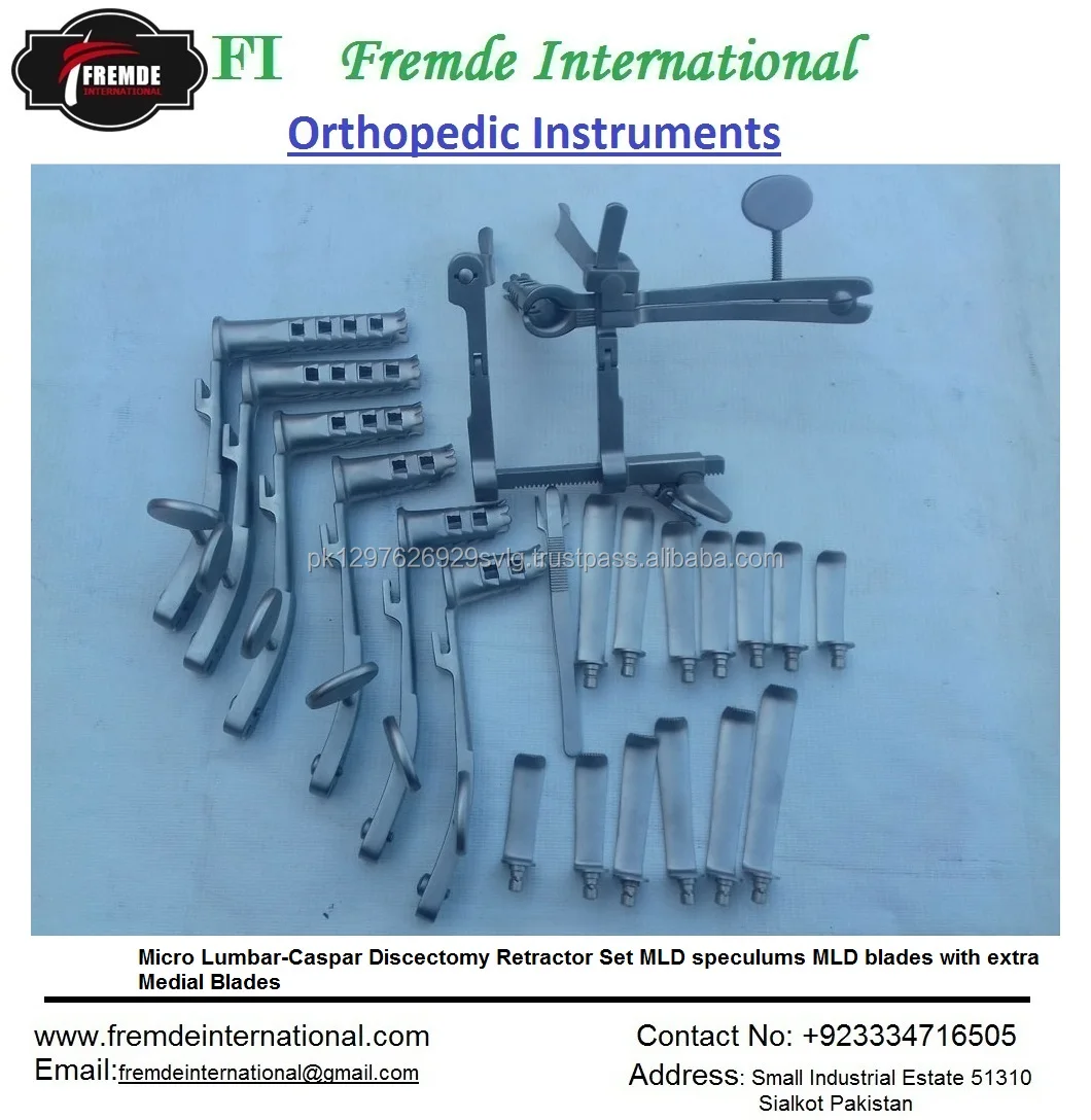 Henley Retractor Set W/ 3 Sets Of Blades & Center Blades - Buy Spine ...