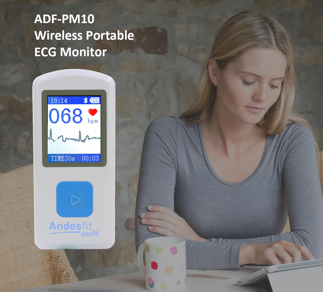 Andesfit ADF-PM10 CE BLE Portable ECG Monitor for Telemedicine