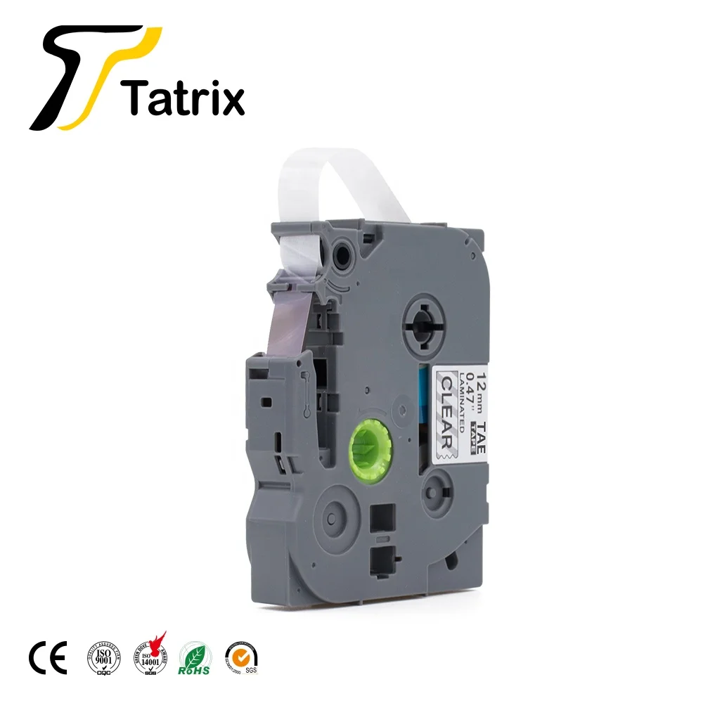 Tatrix Tz131 Tze131 Tz-131 Tze-131 12mm Black On Clear Compatible Label ...