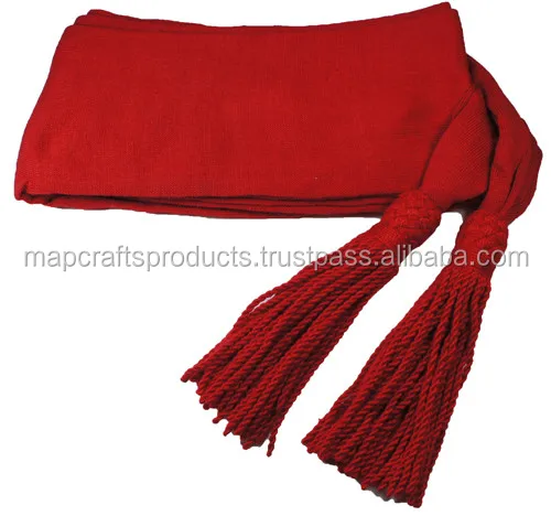 Civil War Us Union Confederate Officer Red Silk Waist Uniform Sash ...