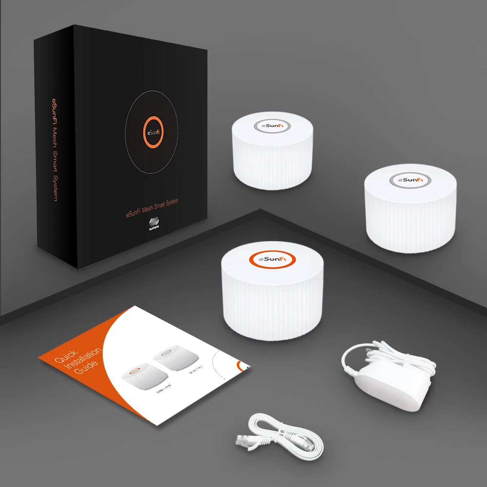 Mesh Network Wireless Routers 2.4ghz 5.8ghz Sunhans 3 Pack Mesh Wifi ...