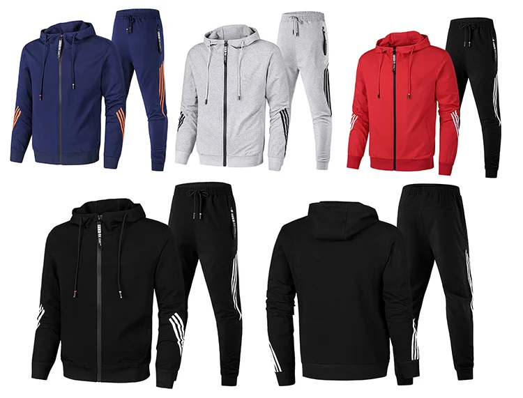 Jogging Tracksuit For Men Navy Blue Custom Men Slim Fit Track Suits ...