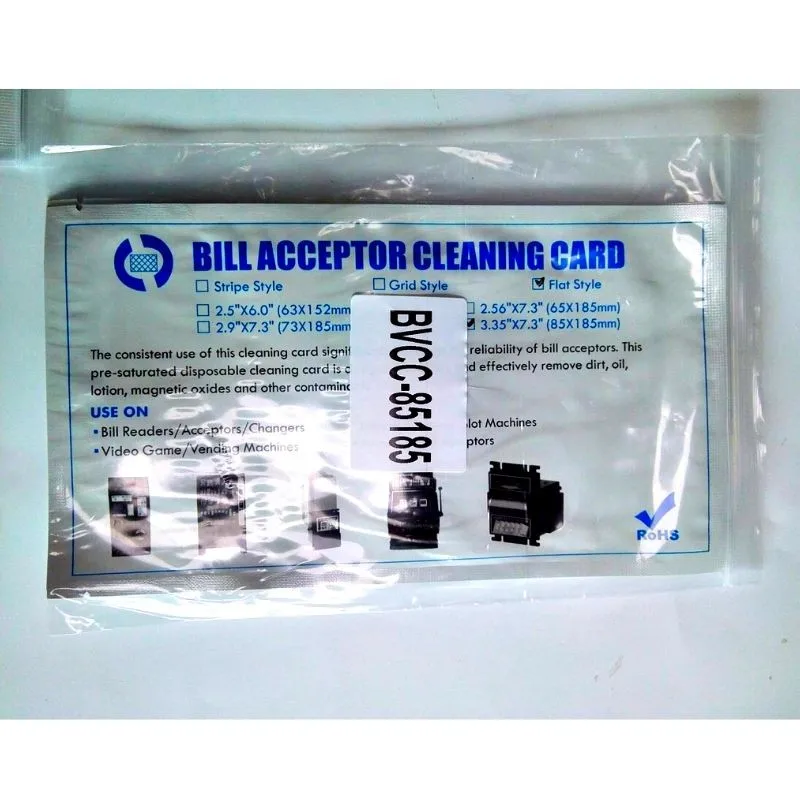 Diamond Flcoked Cleaning Card for Bill Validator Cleaning of Vending ...