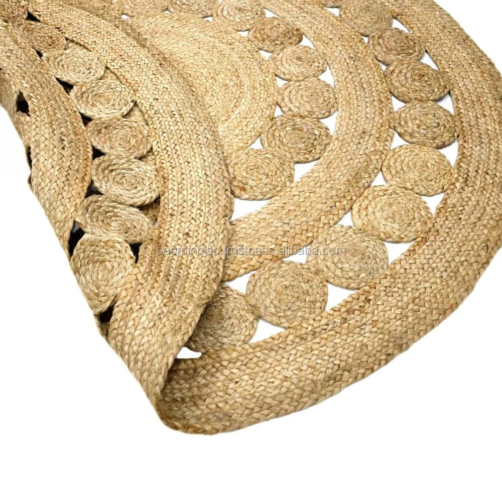 Hot Selling Round Brown Woven Water Hyacinth Floor Rugs,Natural Round ...