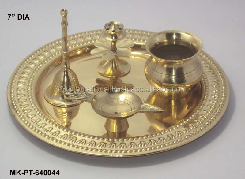 Newest Brass Metal Design Prayer Plate for Home Decor