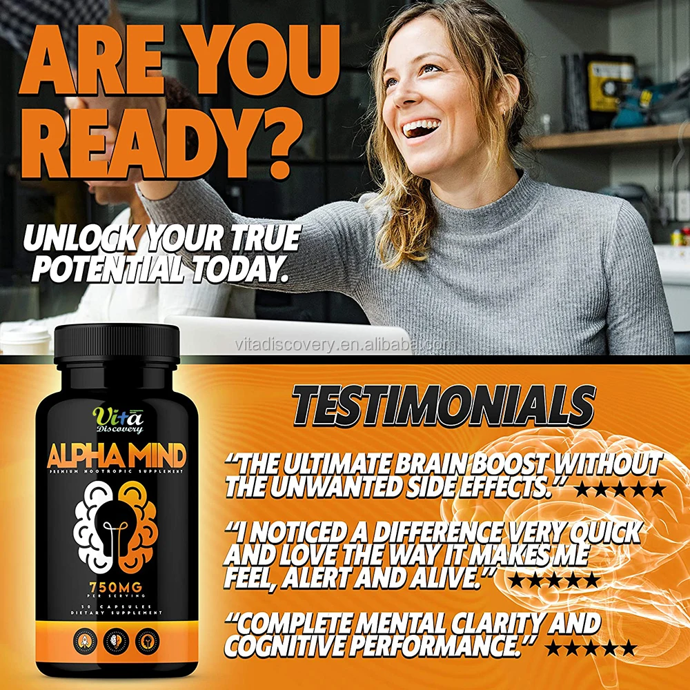 Supplement Nootropic Brain Booster Brain Nootropics Capsules Improve ...