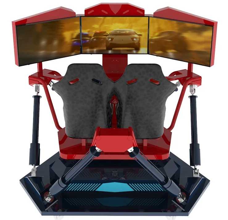 360 Degree Simulator Car Racing Driving Video Arcade Game 6 Dof 3 ...