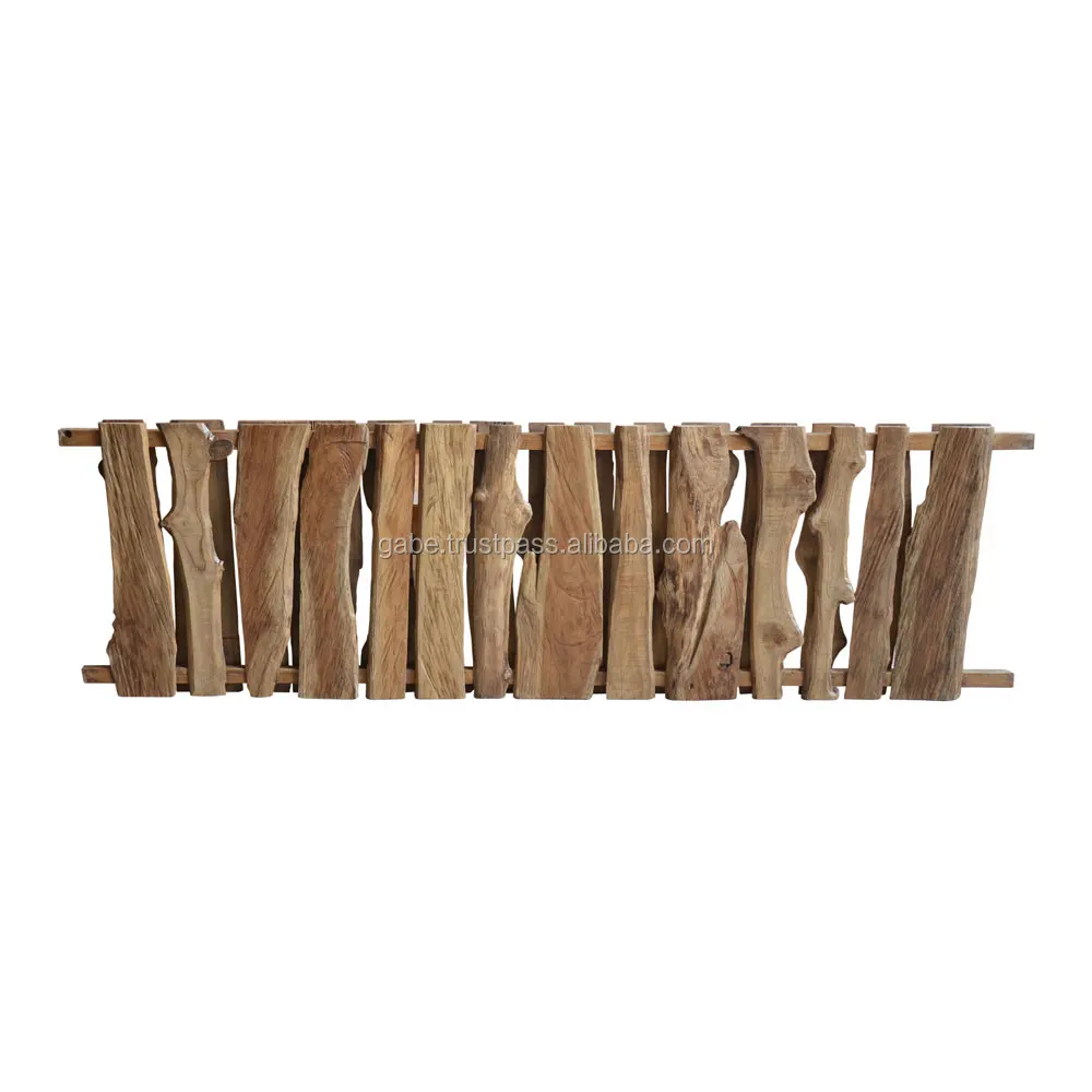 Teak Wood Fencing - Natural, Rustic, Handmade from Indonesia