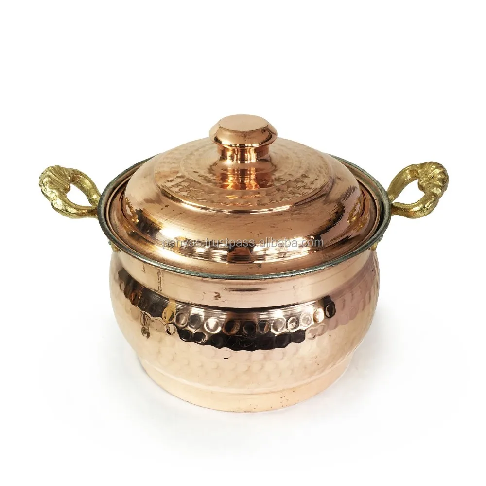Handmade Hand Hammered Copper Turkish Casserole Pot,Stewpan,Stewpot ...