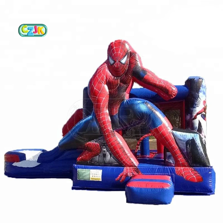 Spiderman Pvc Moonwalk Jumper Trampoline Bouncer Inflatable Jumping ...