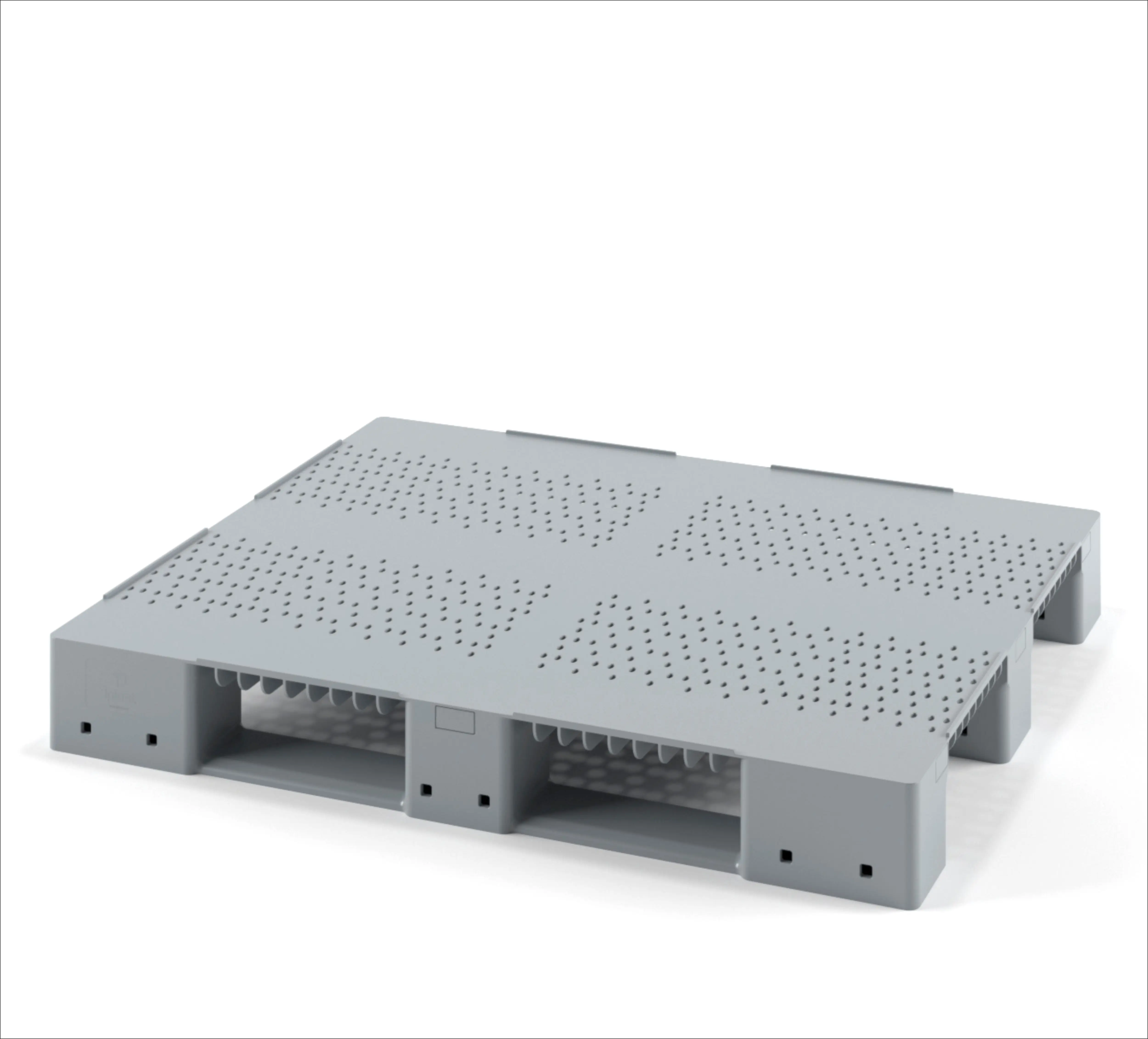 Perforated Plastic Storage Pallet 1200x1000 With Three Runners Plastic ...