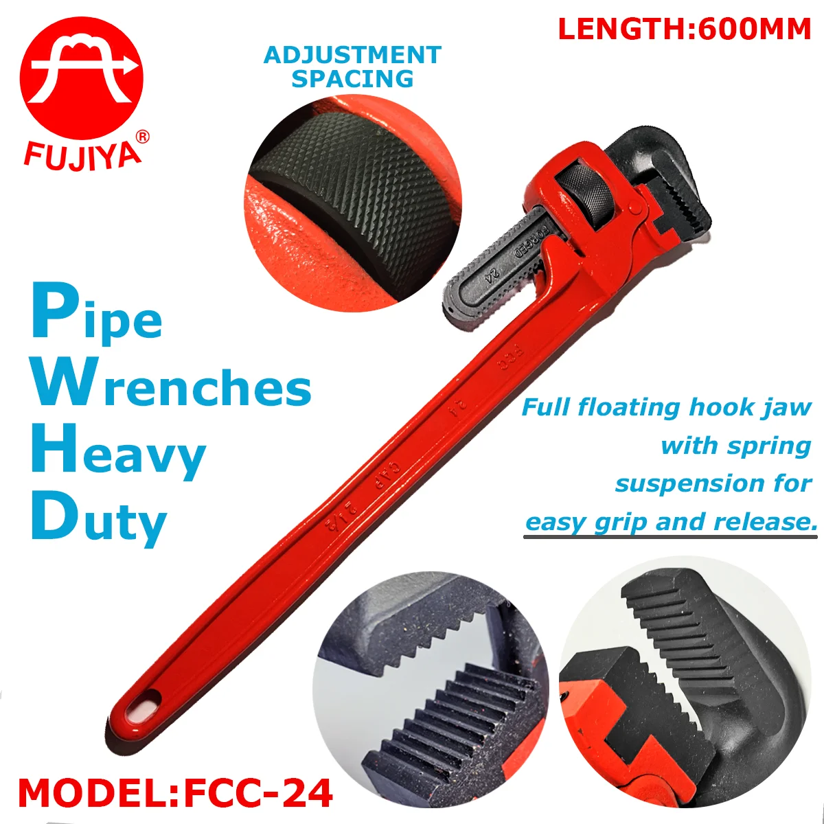 Adjustable Pliers Power Swedish Pipe Wrench 24" - Customized Support