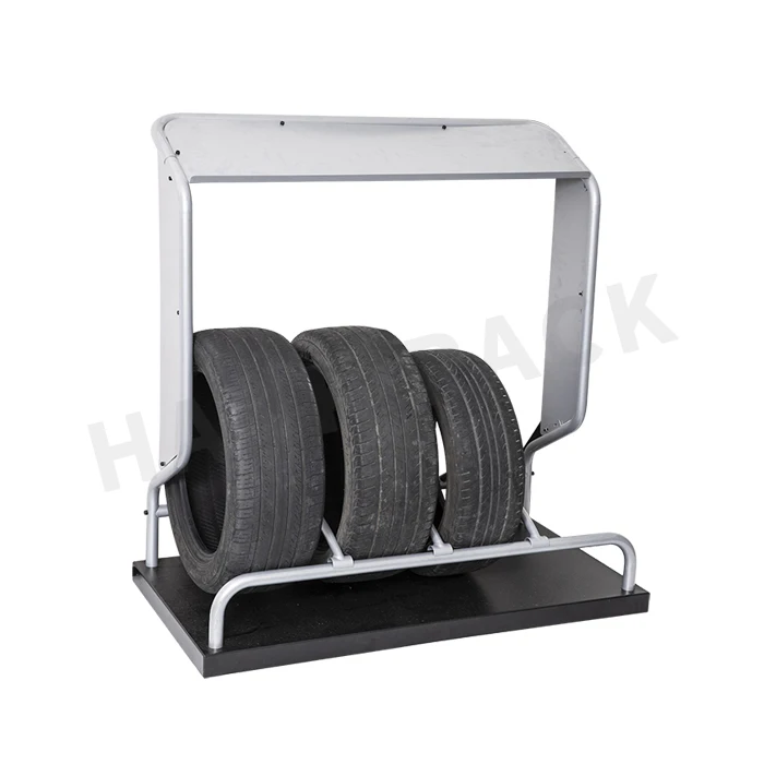 Metal Car Tyre Stand Rack - Efficient Tire Display